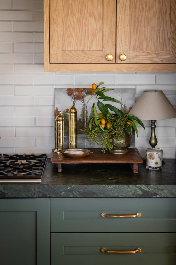 Large Rectangular Vintage Wood Bajot Riser – The Marin Merchant